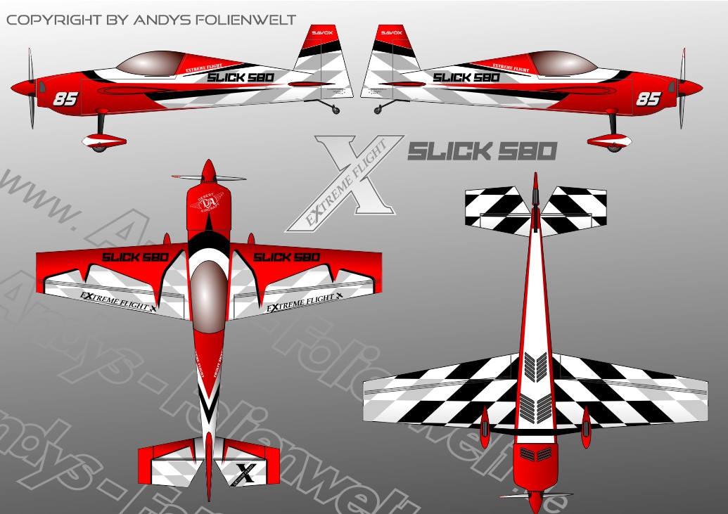 Andys Folienwelt - MXS / Laser / Slick 540/580
