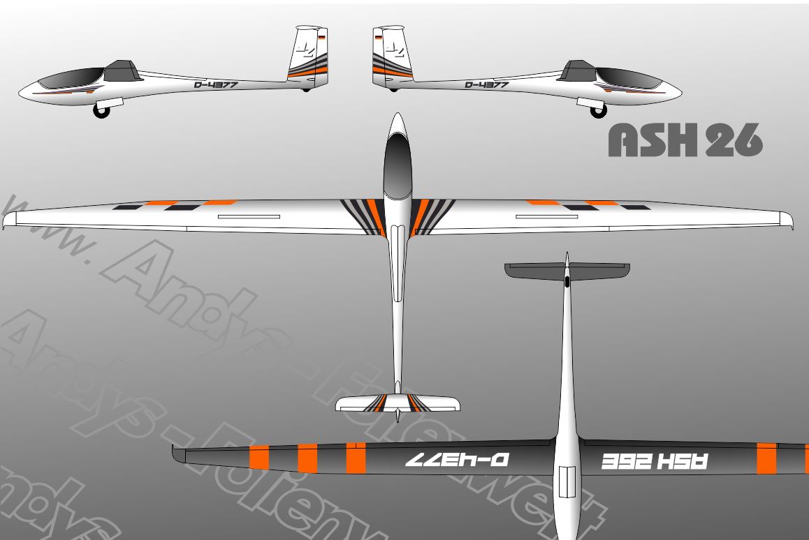 Segelflug, Dekor, Design,